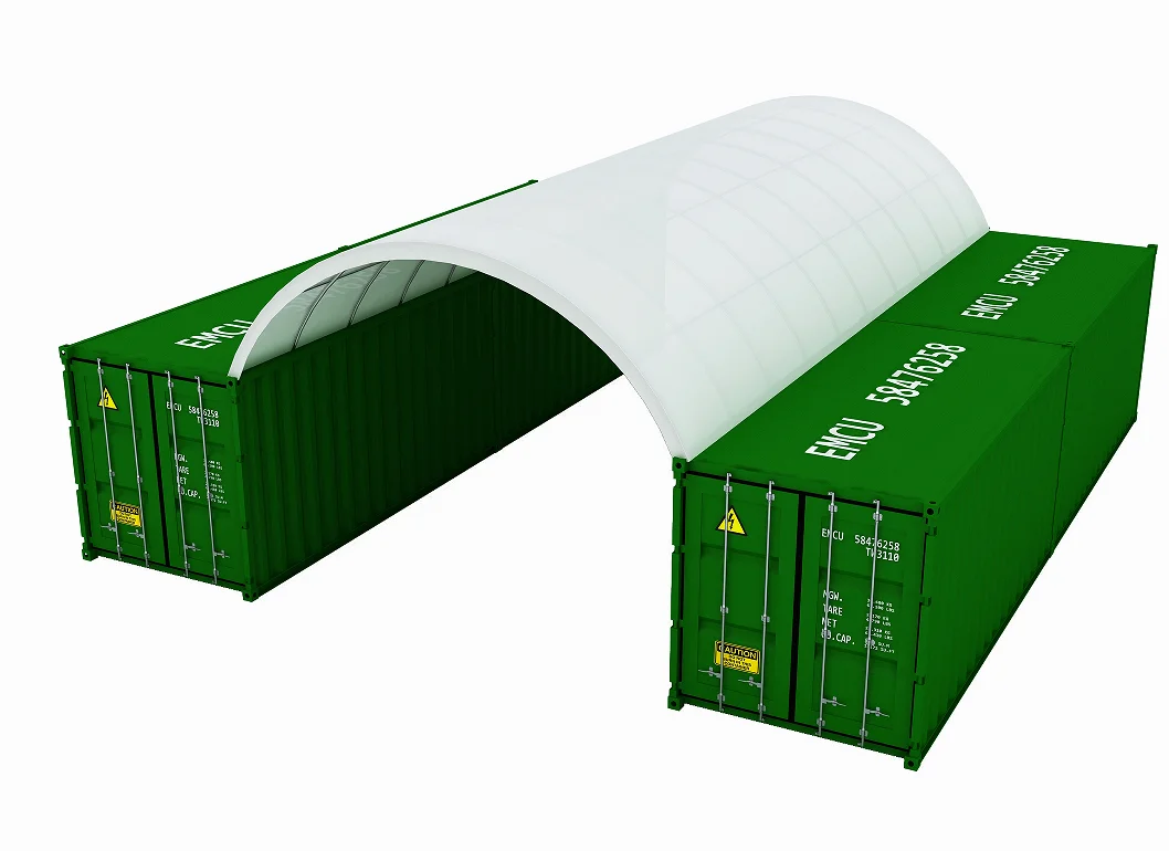 40ft Shipping Container Shed Pvc Cover Roof Container Canopy - Buy 40ft ...