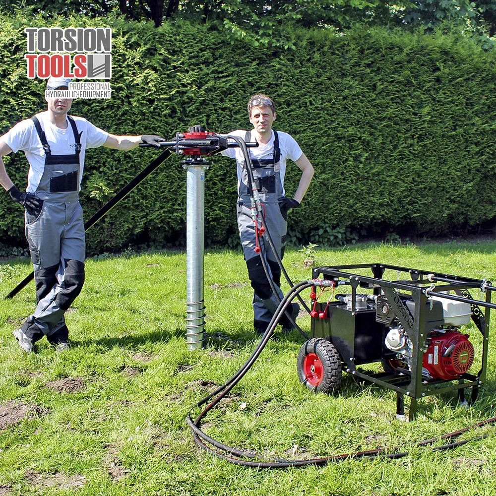 Ground screw piles/piers installation machine 8700 Nm| Alibaba.com