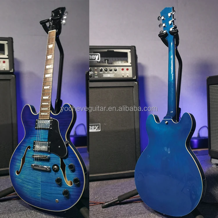 Wholesale Custom High-end Flamed Maple Top Basswood Body Maple Neck ...