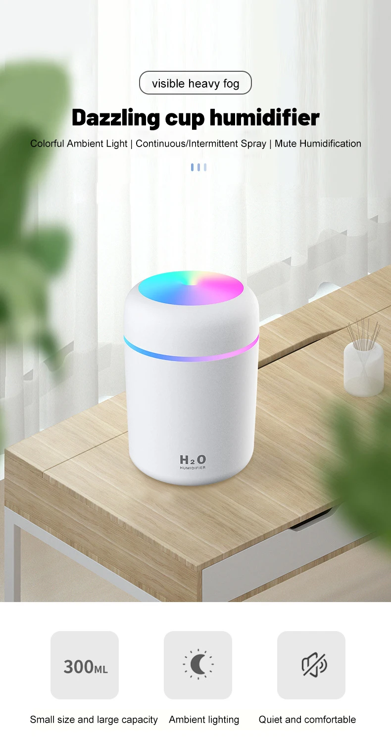 H2O Spray Mist Maker - Double Wet Fogger Aroma Diffuser