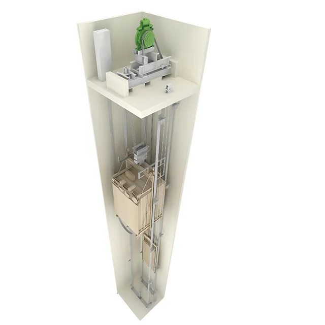 Small Machine Room Passenger Elevator Traction Type Elevator Villa ...