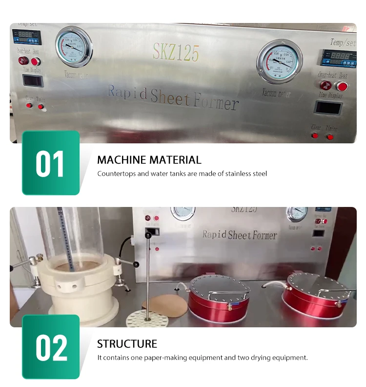 Skz125 Rapid Kothen Hand Sheet Former For Pulp Papermaking Laboratory ...