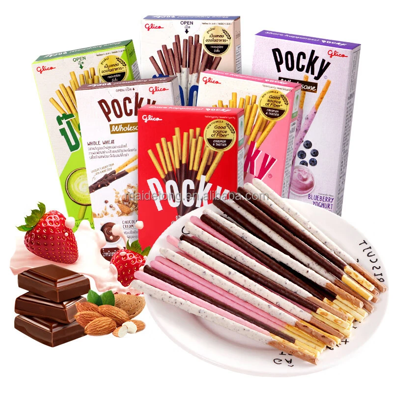 Wholesale Glico Pocky Chocolate Cookie Biscuit Sticks Multi-flavor ...