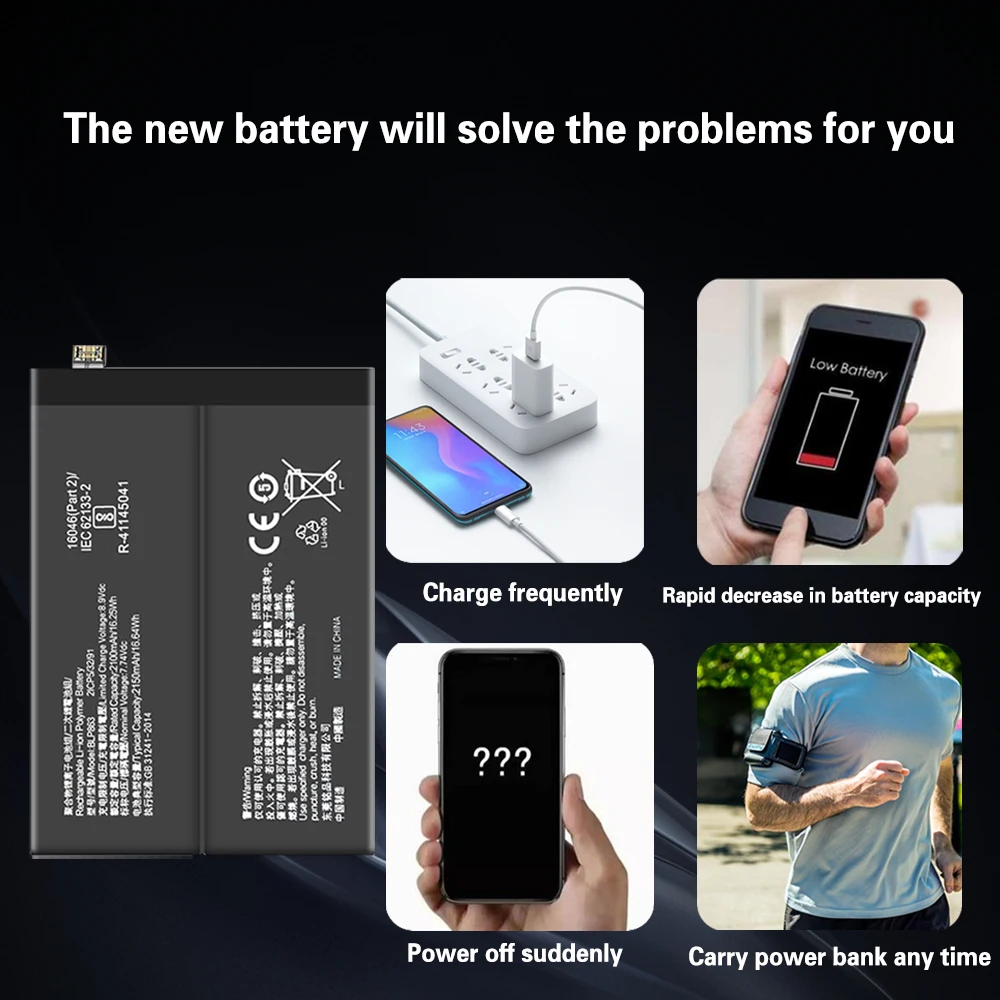 Lion Power Battery China Factory - Original Oppo Reno6 5G Battery