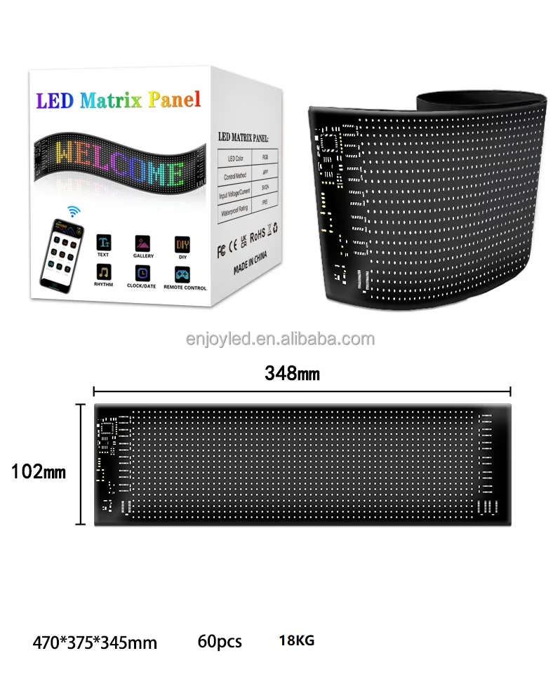 Digital Display LED Matrix Panel Light - Enjoy 80000 Hours