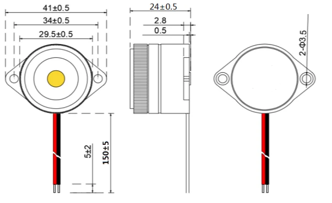 Manorshi Hot Sale Large Piezo Buzzer Alarms Buzzers Sirens for Time ...