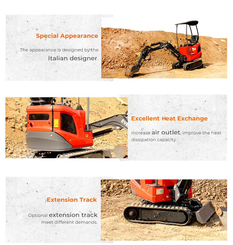Everun Ere10pro 1ton Micro Digger With Quick Hitch Multifunction ...