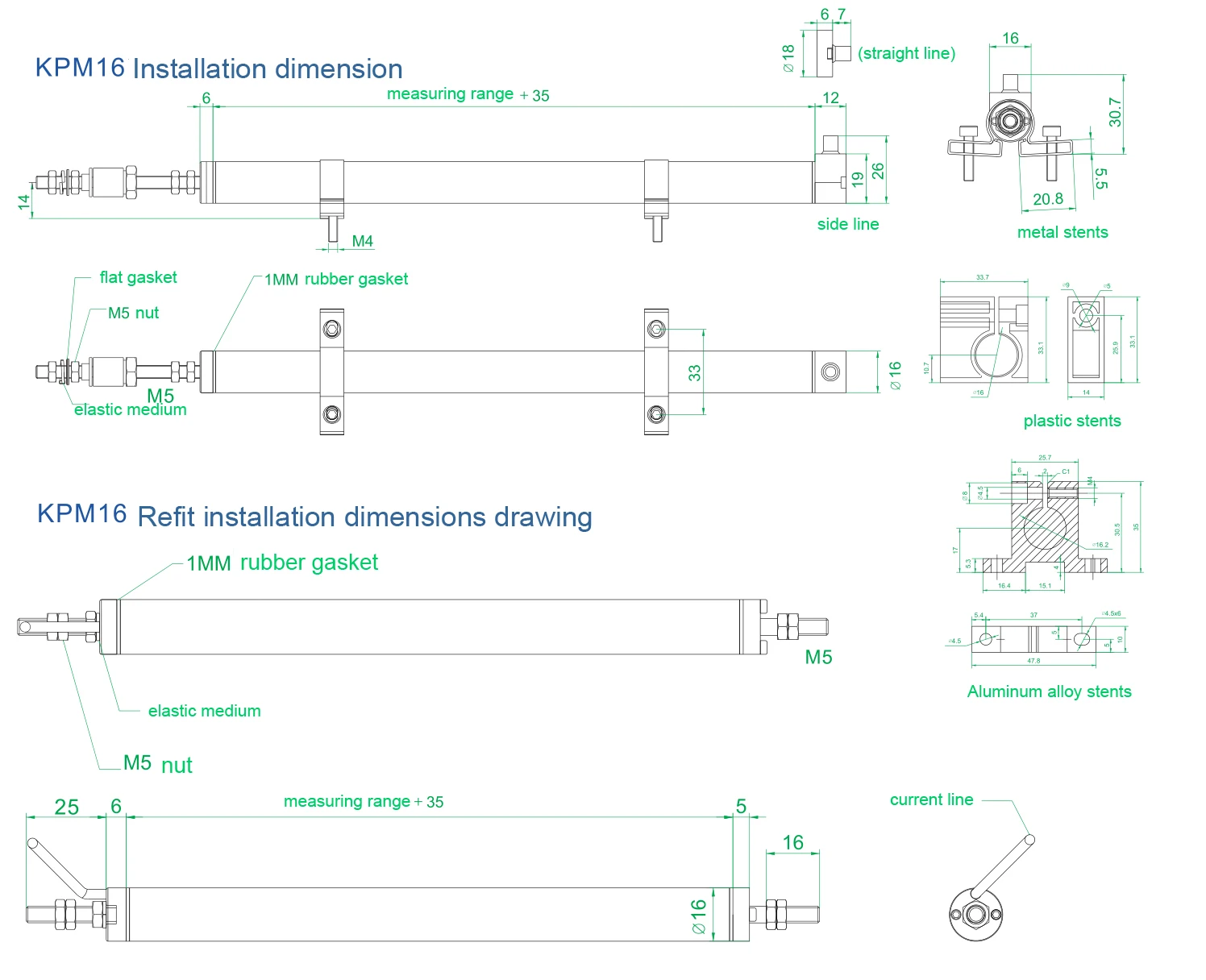 Miran Kpm16-150mm Linear Displacement Sensor - Precision & Speed