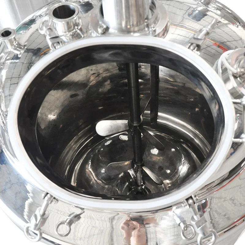 High Pressure Jacketed Stainless Steel Reactor 50l 100l 200l 5l 10l 20l ...