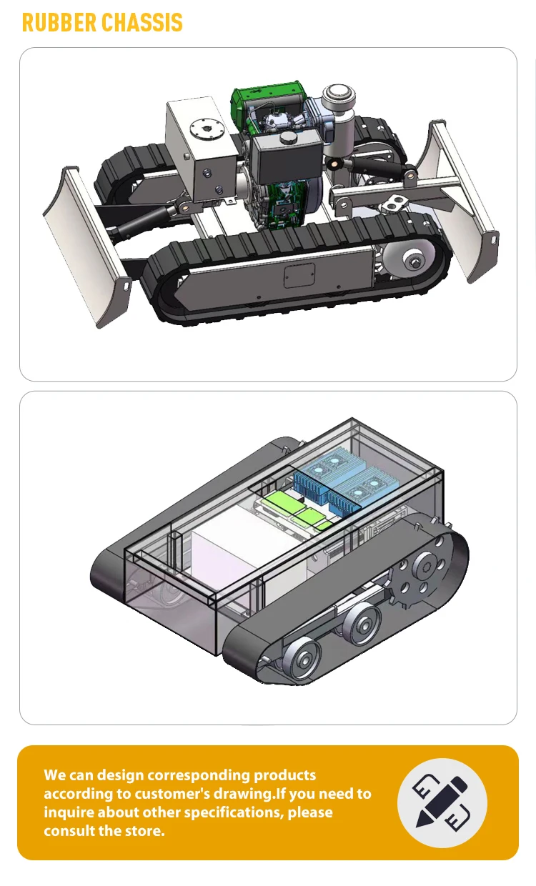 Durable Rubber Track Chassis for Heavy Machinery Efficiency