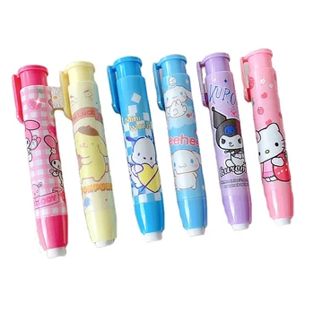 Yubon Kuromi Press Eraser Set For Students Cute Creative Kid Bag Rubber ...