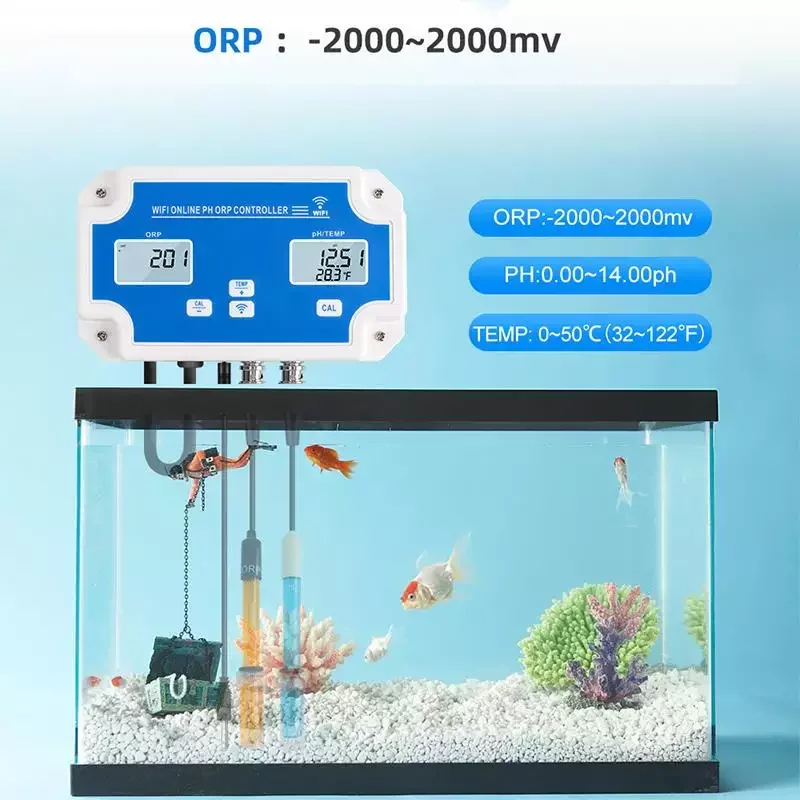 Automatic pH ORP Controller Online Tank pH Controller Dosing Pump ...