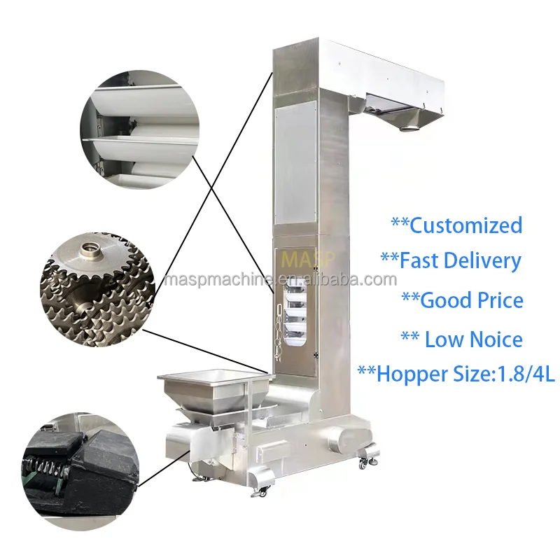 Automatic Z-Type Bucket Elevator Vertical Raw Material Conveyor for ...