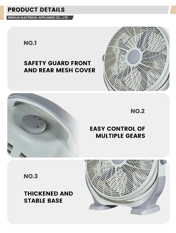 Home Appliances Electric Fan Indoor Office Household High Speed Plastic ...