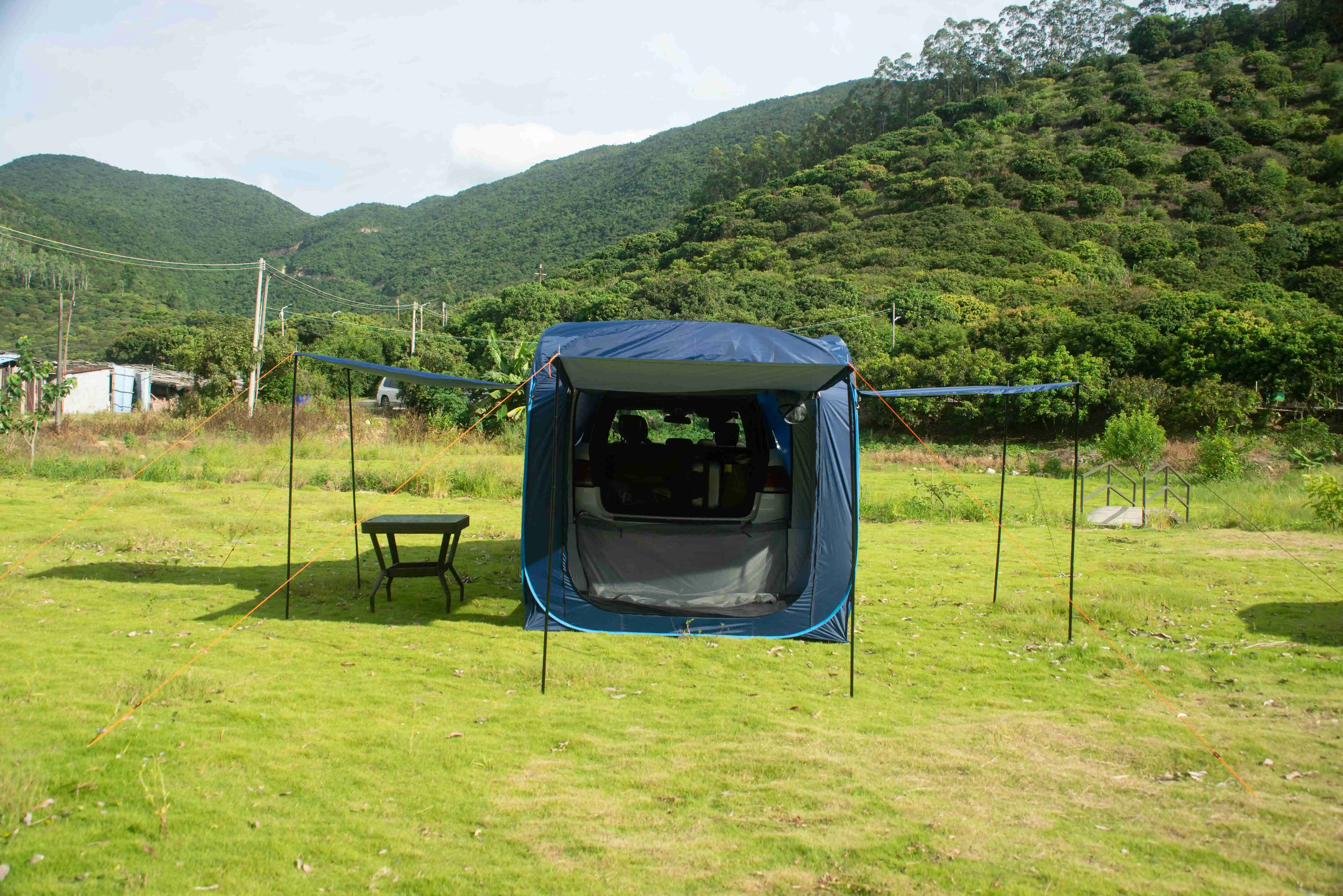 210d Oxford Waterproof Durable Outdoor Awning Shade Car Rear Tent Trunk ...