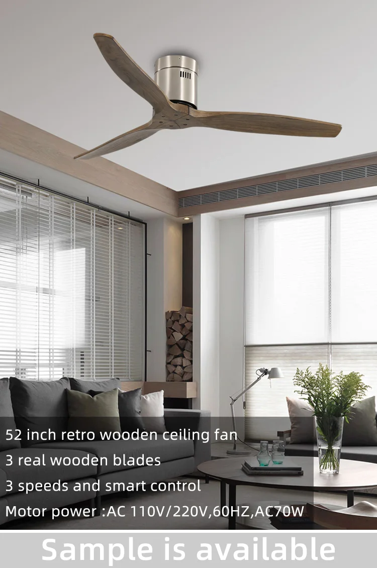Propeller Fan with Light - Efficient 52 Inch Thailand Ceiling Fan