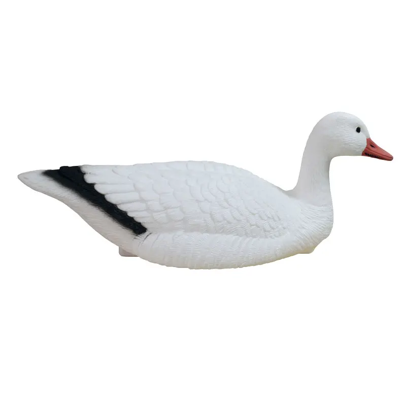 Plastic Bird Decoy Floatable Bait White Snow Goose HDPE