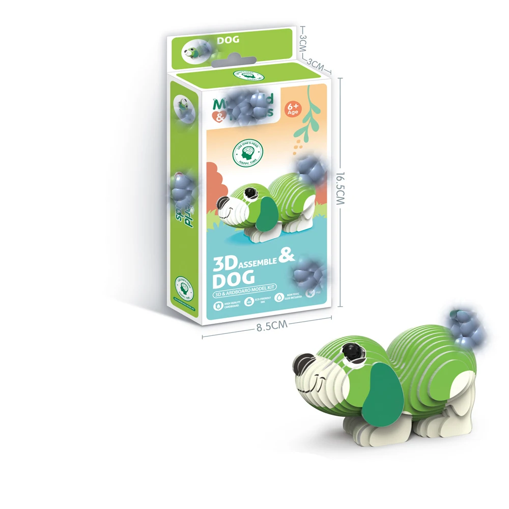 New Design Cartoon Paper Kids Paper Model 3d Puzzle Kindergarten ...