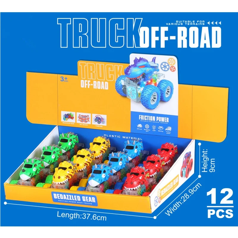 Kids Friction Toy Vehicle Truck Power Car Toy Off-road Indoor Climbing ...