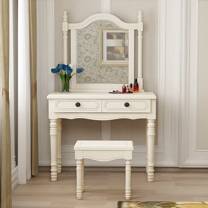 Customized Modern Style Solid Wood Frame Dresser With Mirror Classical ...