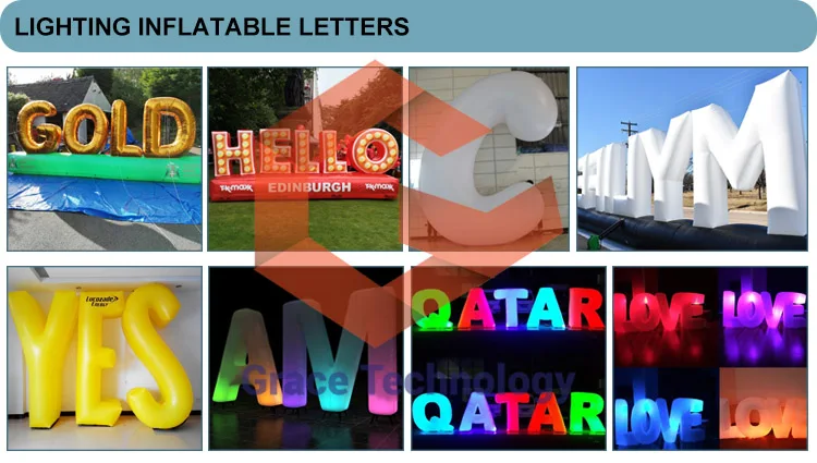 Giant Alphabet Letters - Eye-Catching Inflatable Lighting