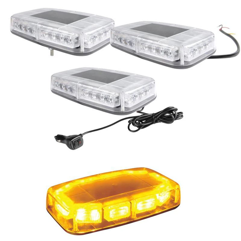 Alibaba.com: 12V 24V mini LED beacon warning lightbar, flashing amber ...