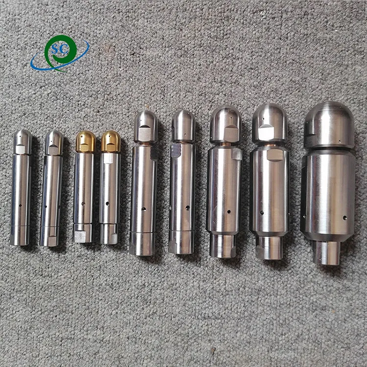 High Pressure Water Jet Cleaning Nozzle for Heat Exchangers