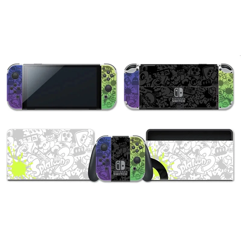 Nintendo Switch OLED Skin Stickers - Splatoon 3 Limited Edition
