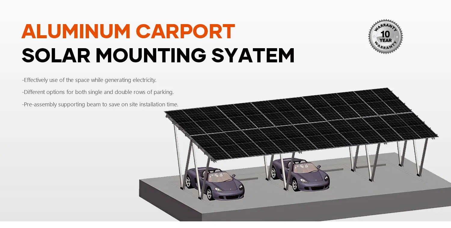 Aluminium Carport Solar Mounting Systems - Durable & Efficient