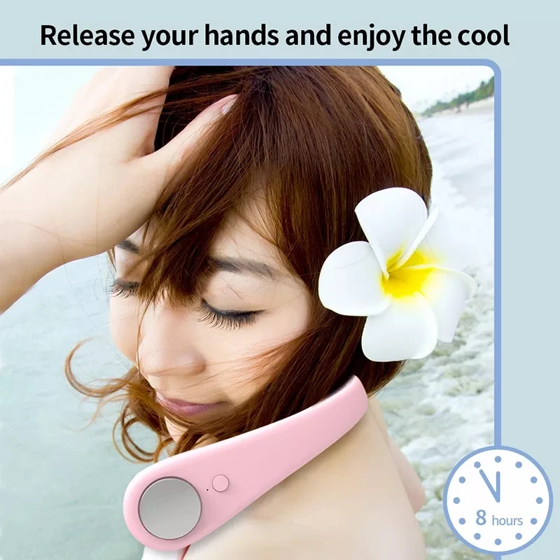 Outdoor Usb Wearable Cooling Mini Personal Necklace Rechargeable ...