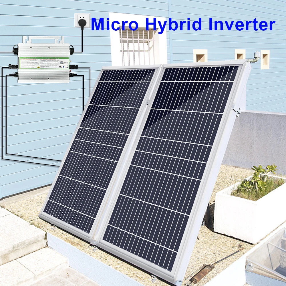 Single Phase Ip66 Smart Wifi 2400W Mppt 220V Grid Tie Balcony Solar ...