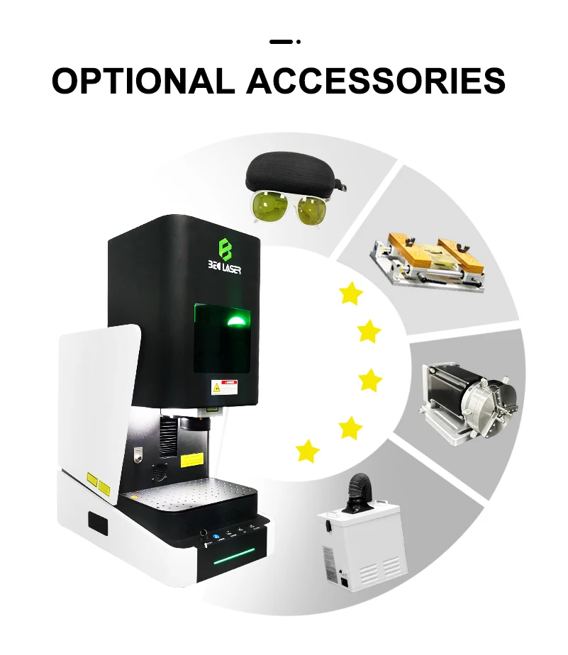 100w Desktop Enclosed Coin Laser Deep Engraving Machine for Stainless ...
