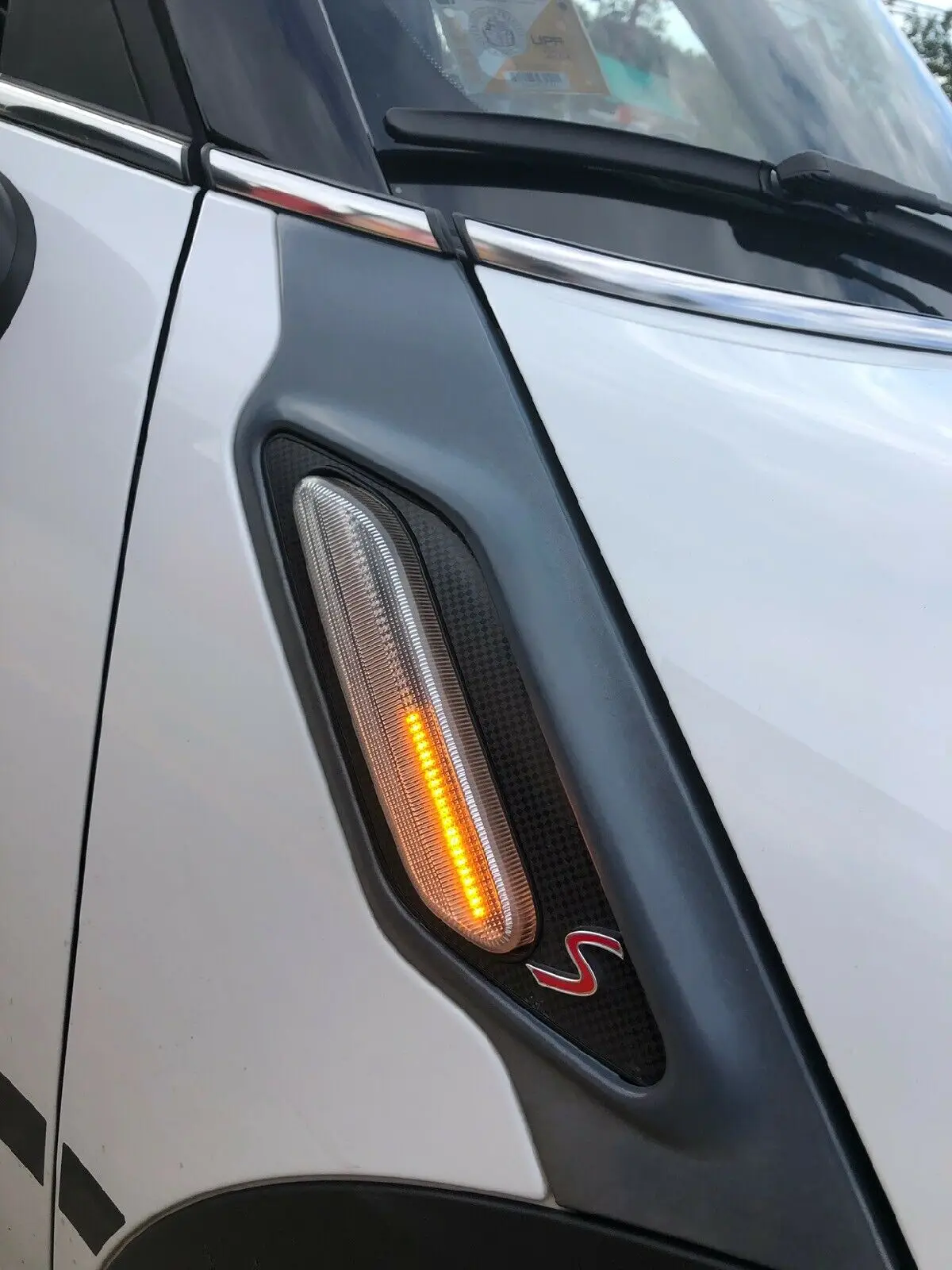 Sequential/dynamic Clear Led Side Indicator Repeaters Turn Signal Light ...