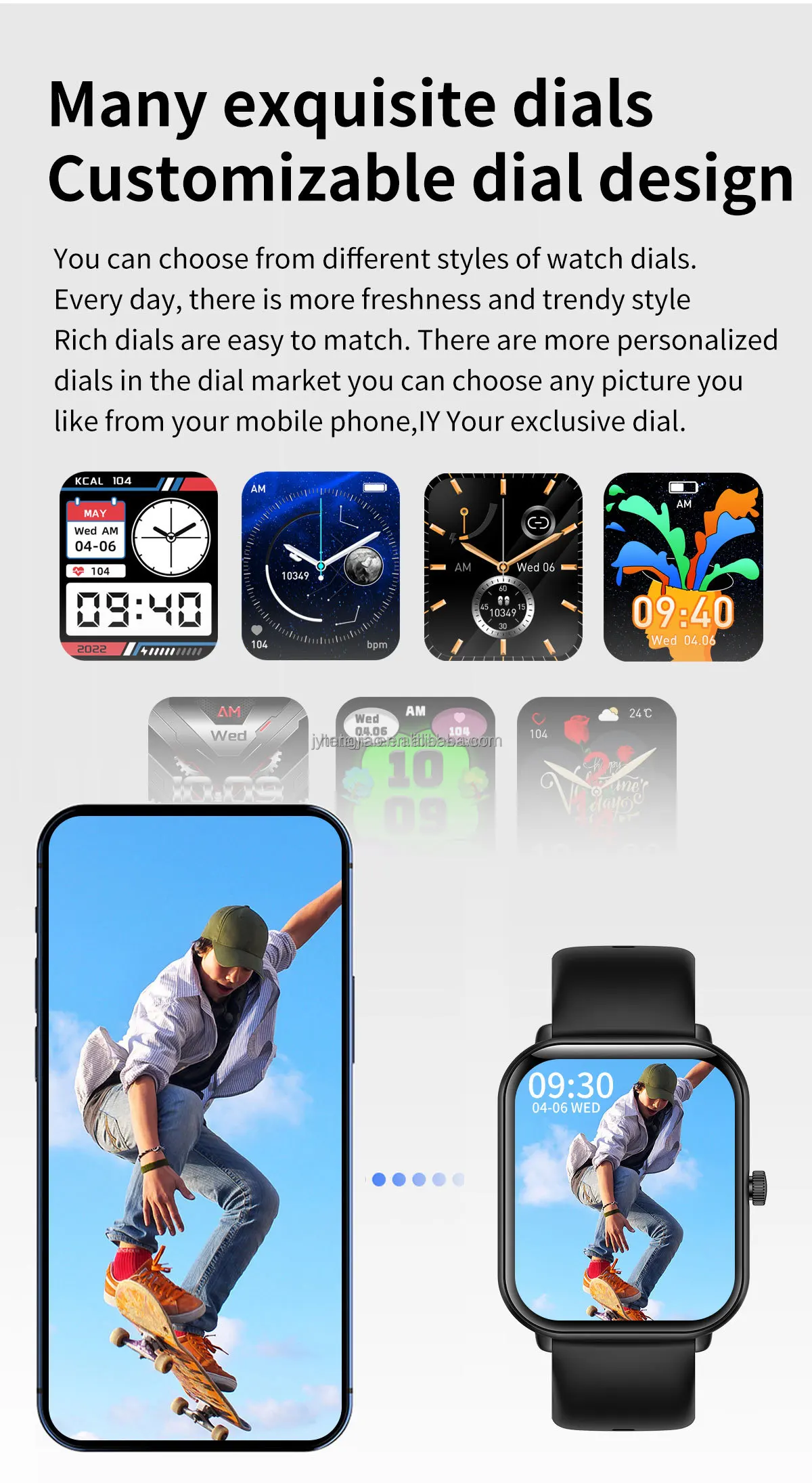 L26 Big Battery Smart Watch Full Touch Heart Rate Monitoring For Men ...