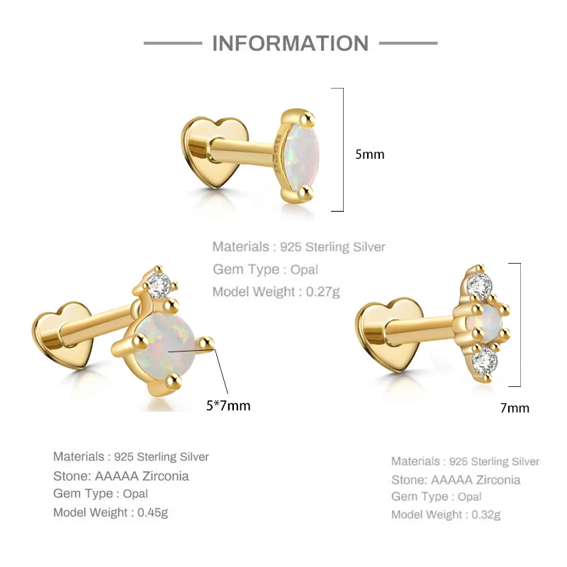 Gaby Fashion 14K Gold Plated Lip Earring High Quality 925 Sterling ...