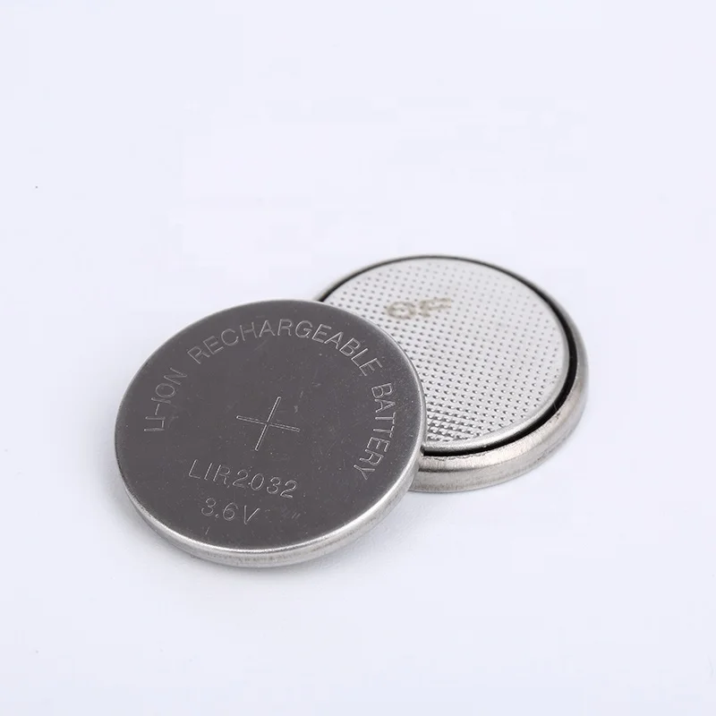 3.6V Rechargeable LIR2032 Battery - 45mah, 3-Year Validity