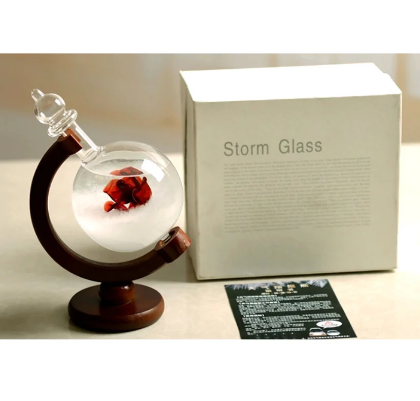 Creative Stylish Globe Shape Home Decoration Glass Crafts Weather ...
