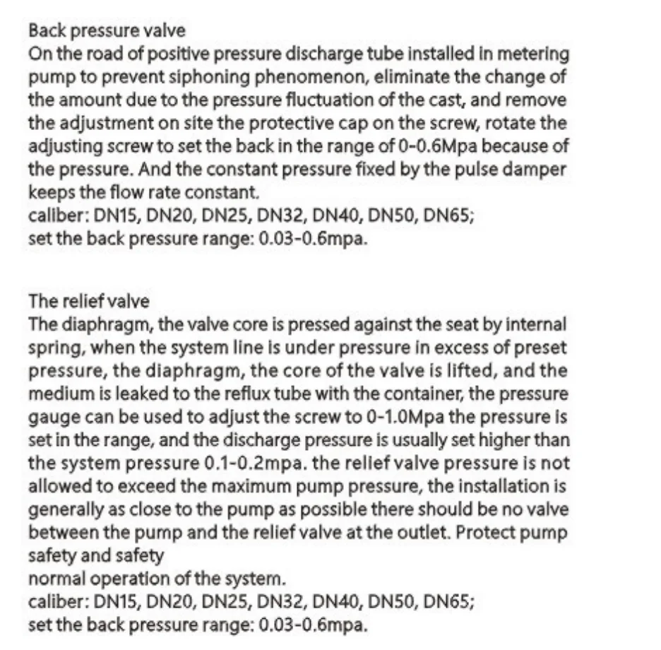UPVC PP PVDF PTFE Safety Valve Back Pressure Valve| Alibaba.com