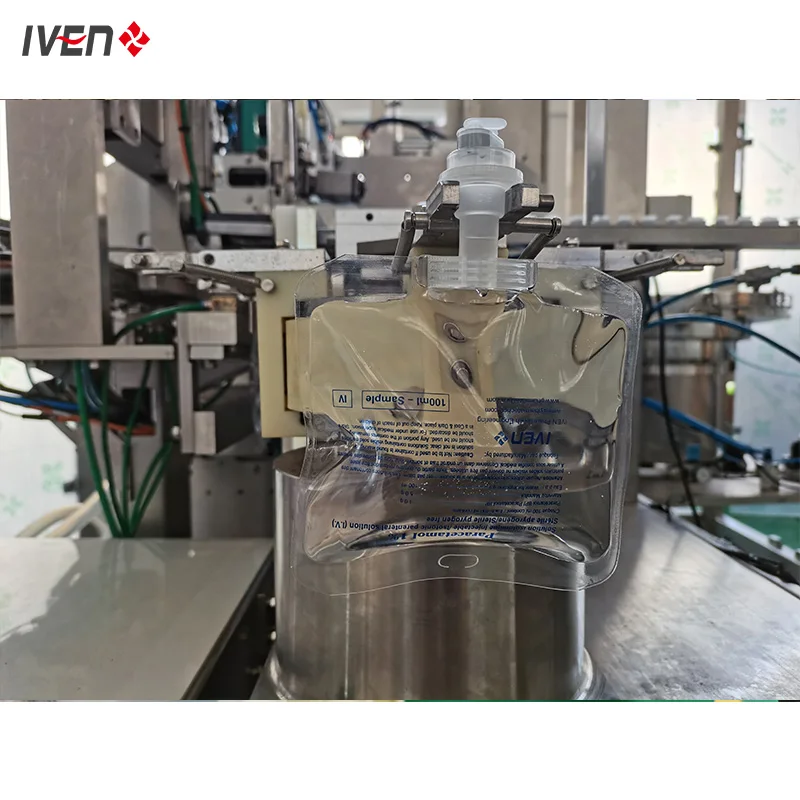 Sterile IV Bag Manufacturing Production and Filling Machine Sealing ...