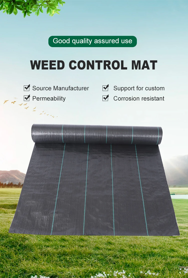 Plastic Weed Barrier Landscape Fabric Heavy Duty Landscaping Weed Mat ...