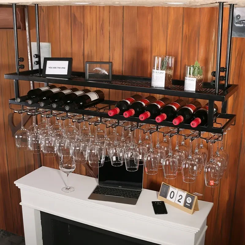 Customized Metal Wine Rack: Wall Mounted Storage for Bars, Restaurants ...