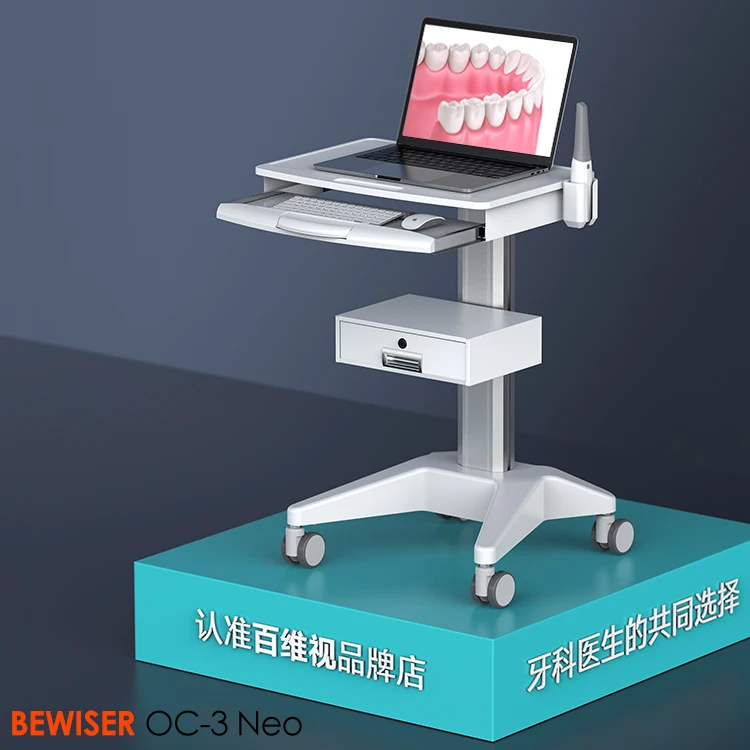 Medical Dental Cart Trolley Computer Cart With Castors Stand for Oral ...