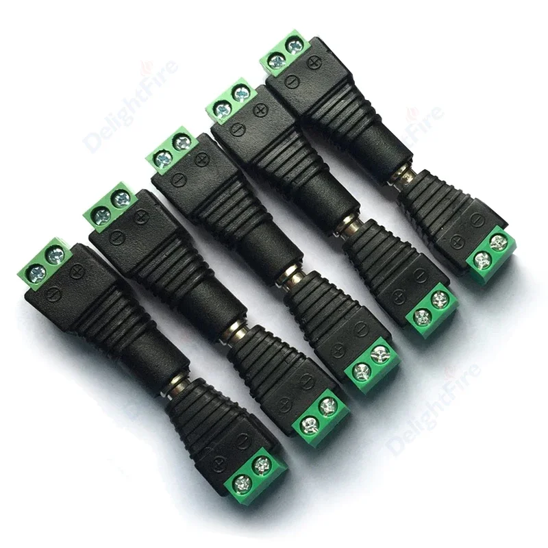 Male Female DC Connector 5V 12V DC Power Jack Plug Adapter for CCTV ...