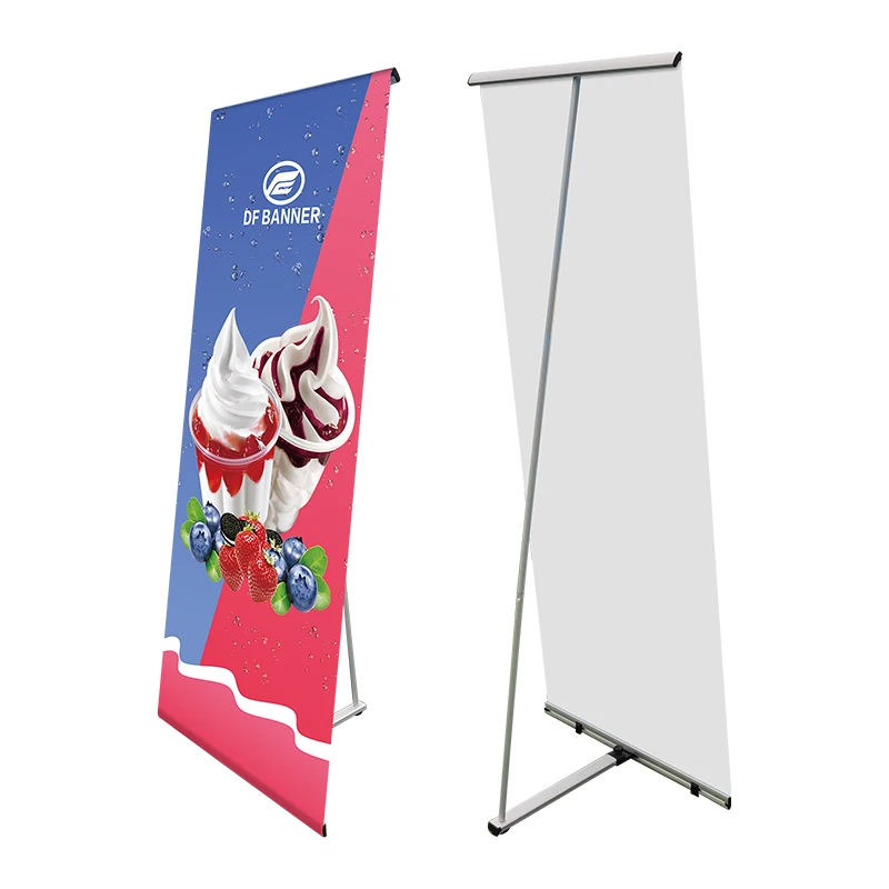 Portable Retractable Stand Banner Custom Printing L Banner Display ...