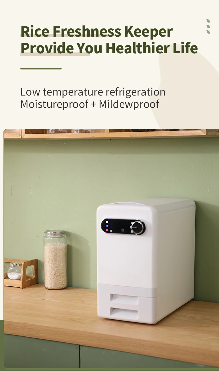 Smart Rice Dispenser with Refrigeration System - Keep Rice Fresh!
