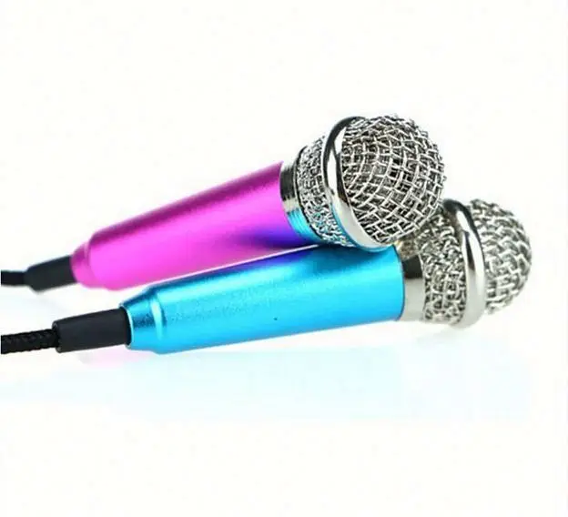 3.5mm Universal Wire Connect Karaoke Mini Microphone for Cell Phone PC ...