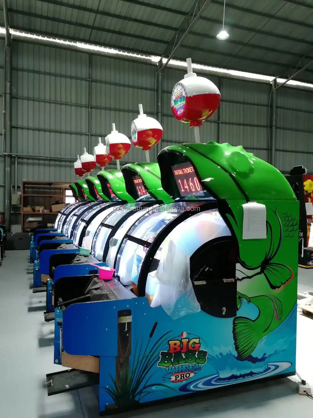 Funny Fish Wheel Turning Kids Arcade Lottery Game Machine Redemption ...