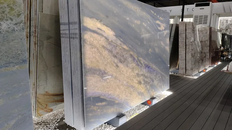 Natural Brazil Iceberg Blue Quartzite Slab Celeste Marble Stone for ...
