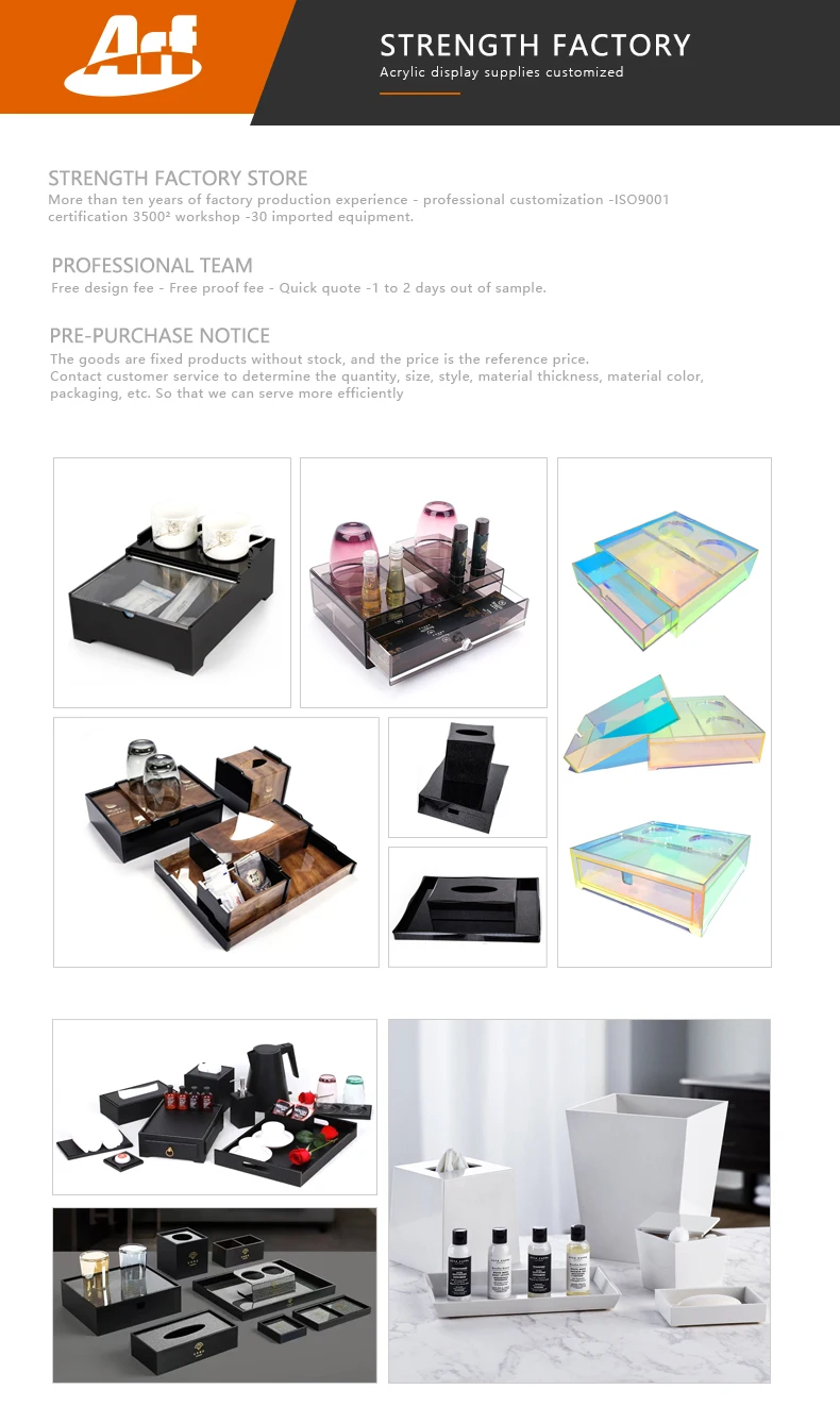 Hotel Toiletries Box Dental Storage Box Hotel Consumables Box Desktop ...