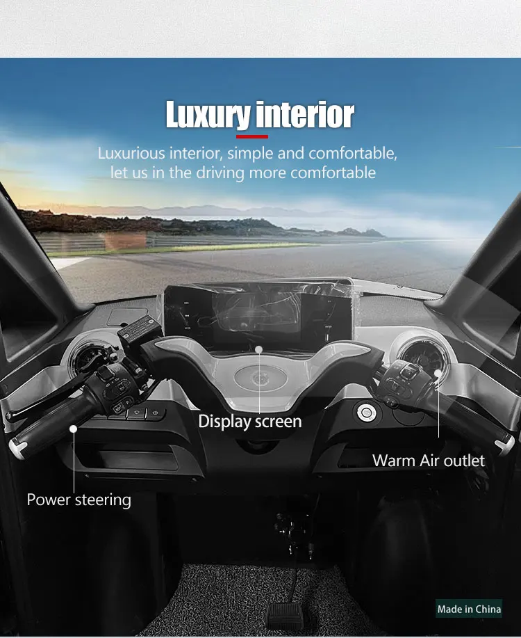 YANUO Mini Electric Car - No License Required (52KM/H)